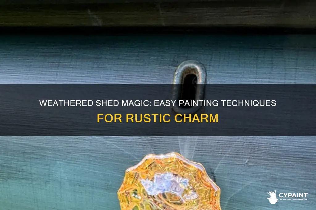 Weathered Shed Magic: Easy Painting Techniques For Rustic Charm | CyPaint