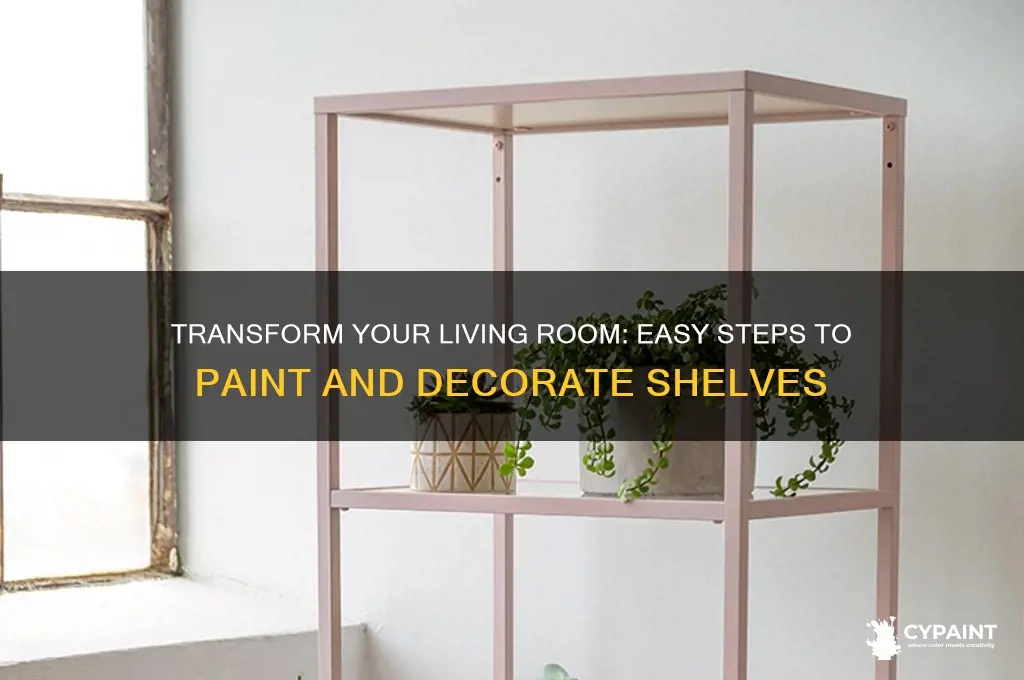 Transform Your Living Room: Easy Steps To Paint And Decorate Shelves ...