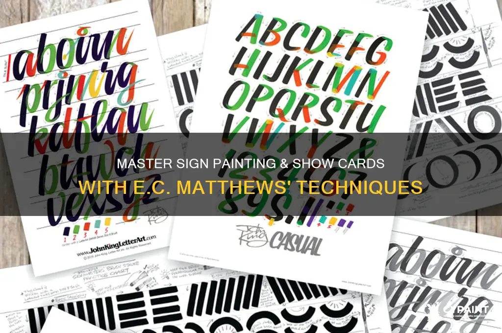 Master Sign Painting & Show Cards With E.C. Matthews' Techniques | CyPaint