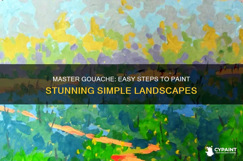 Master Gouache: Easy Steps To Paint Stunning Simple Landscapes | CyPaint