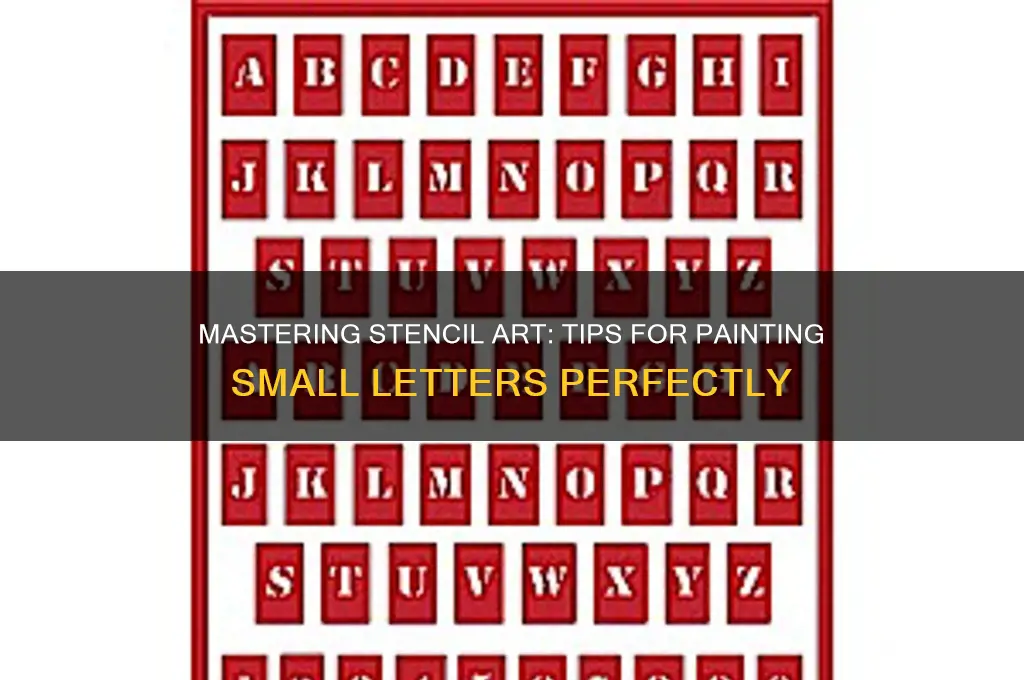 Mastering Stencil Art: Tips For Painting Small Letters Perfectly | CyPaint