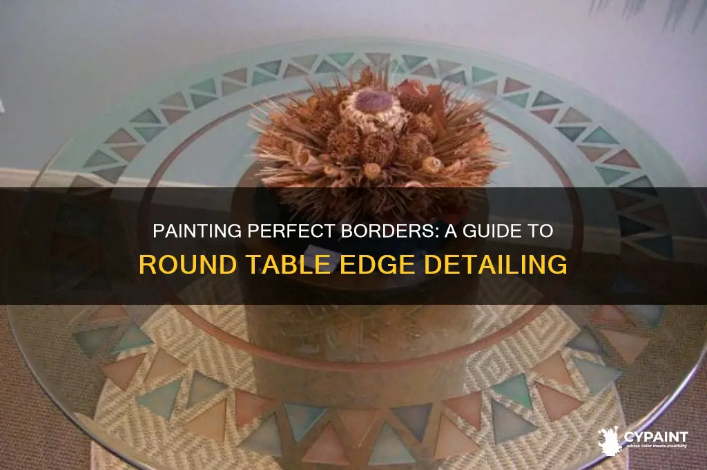 Painting Perfect Borders: A Guide To Round Table Edge Detailing | CyPaint