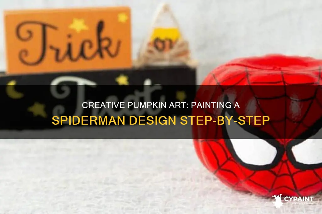Creative Pumpkin Art: Painting A Spiderman Design Step-By-Step | CyPaint
