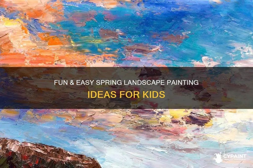 Fun & Easy Spring Landscape Painting Ideas For Kids | CyPaint
