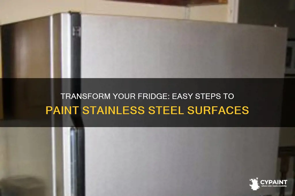 Transform Your Fridge: Easy Steps To Paint Stainless Steel Surfaces ...