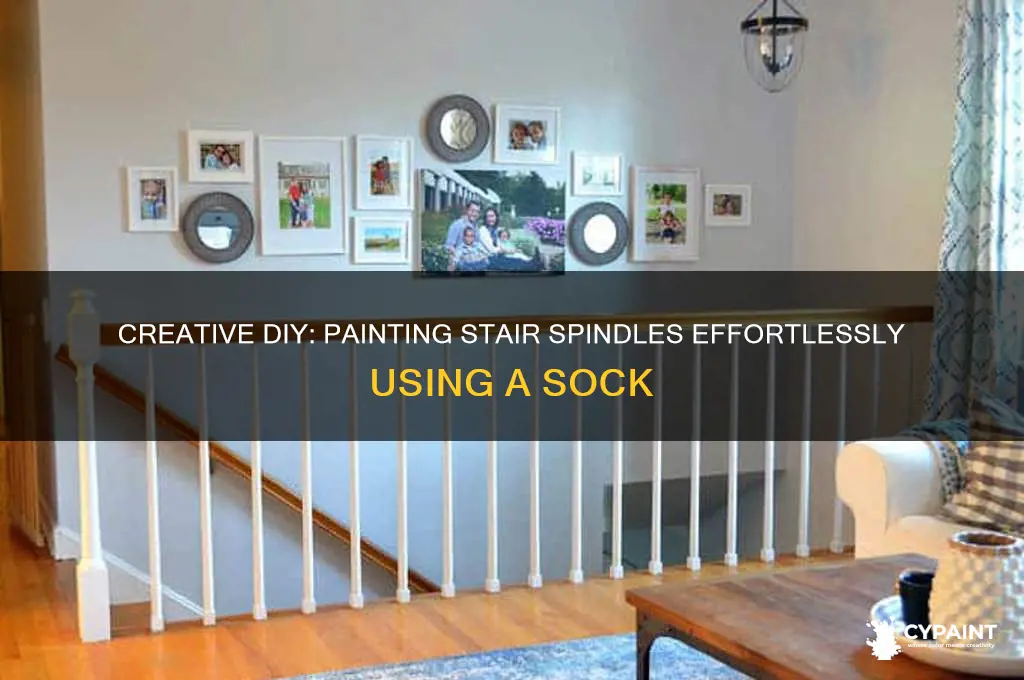 Creative Diy: Painting Stair Spindles Effortlessly Using A Sock | CyPaint