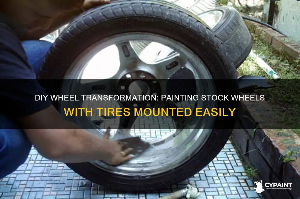 Diy Wheel Transformation: Painting Stock Wheels With Tires Mounted ...