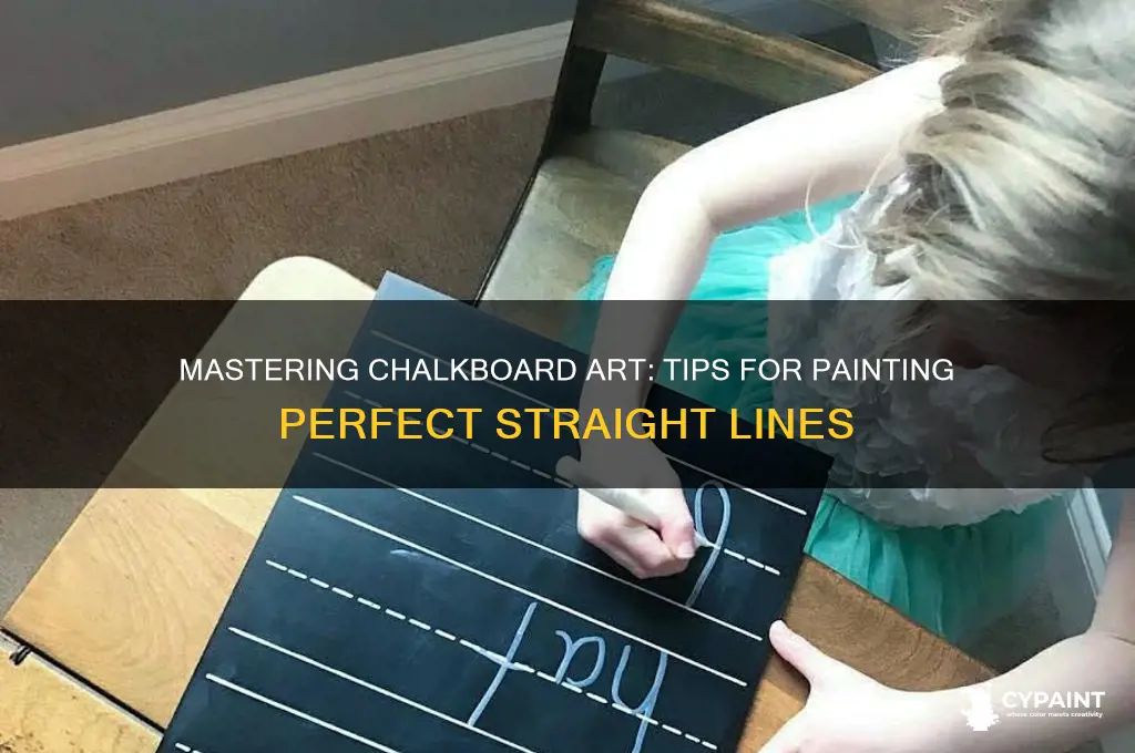 Mastering Chalkboard Art: Tips For Painting Perfect Straight Lines ...