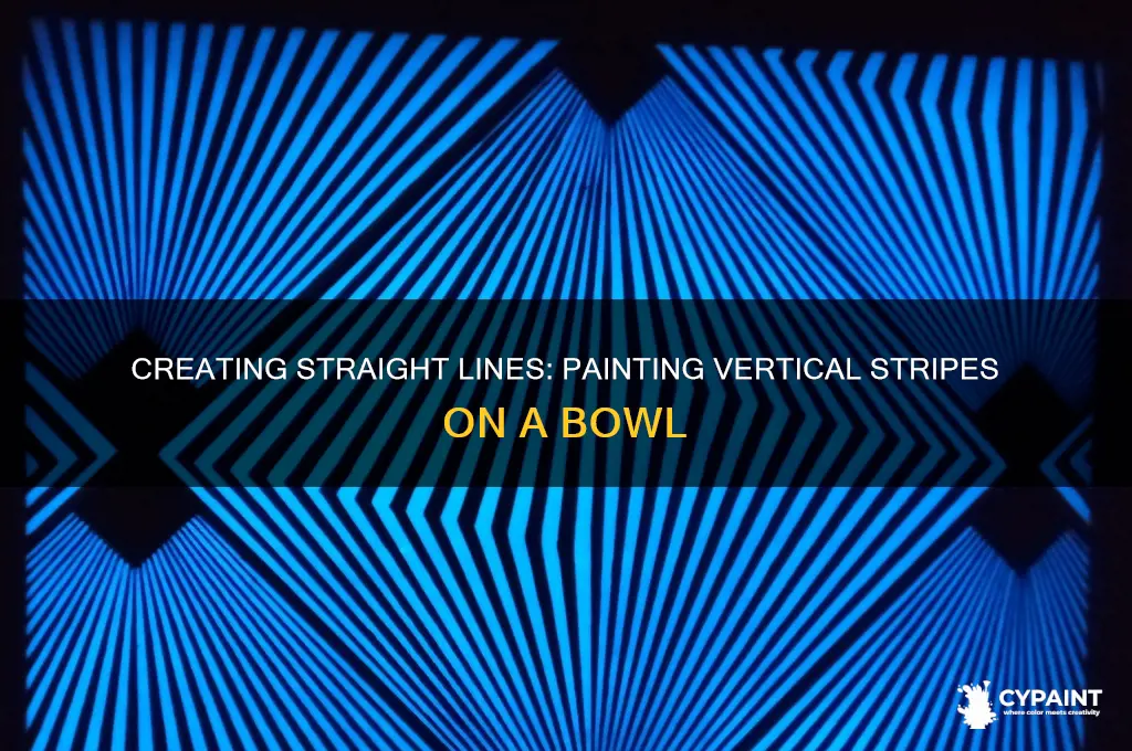 Creating Straight Lines: Painting Vertical Stripes On A Bowl | CyPaint