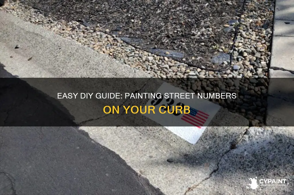 Easy Diy Guide: Painting Street Numbers On Your Curb | CyPaint