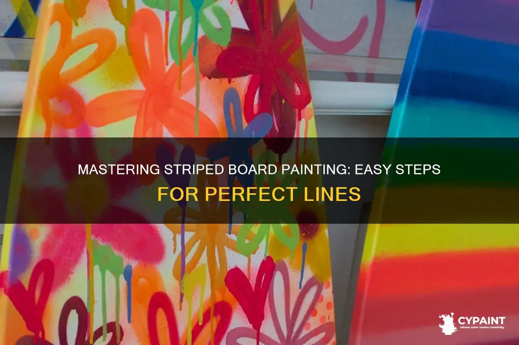 Mastering Striped Board Painting: Easy Steps For Perfect Lines | CyPaint