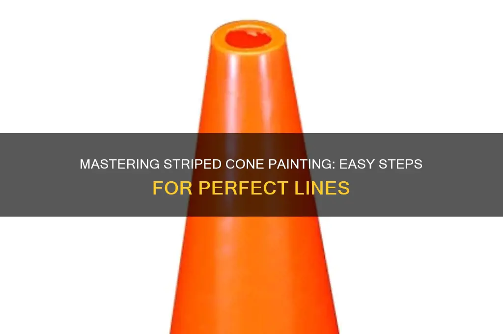 Mastering Striped Cone Painting: Easy Steps For Perfect Lines | CyPaint