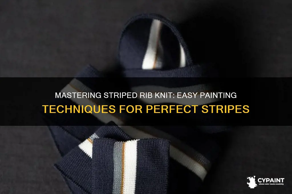 Mastering Striped Rib Knit: Easy Painting Techniques For Perfect ...