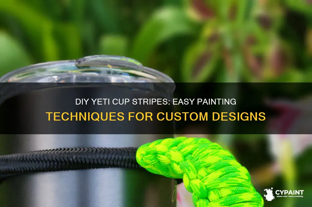 Diy Yeti Cup Stripes: Easy Painting Techniques For Custom Designs | CyPaint