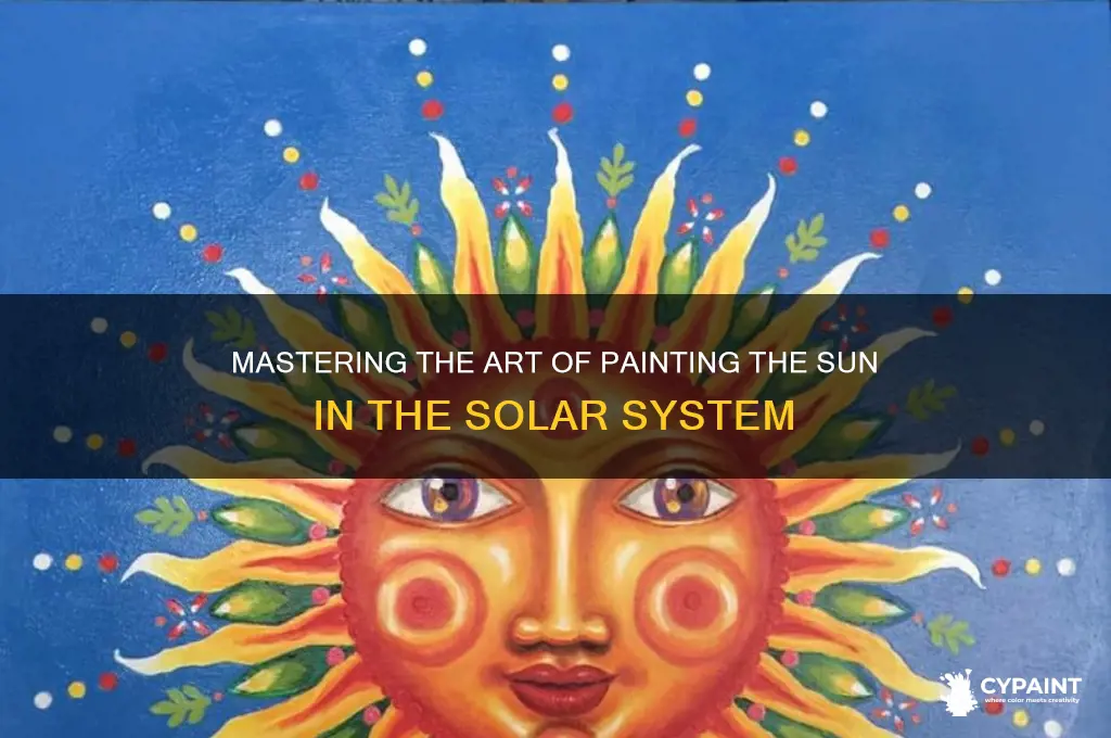 Mastering The Art Of Painting The Sun In The Solar System | CyPaint