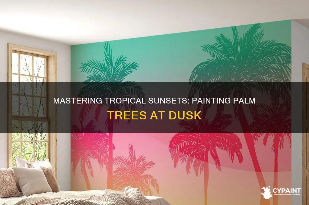 Mastering Tropical Sunsets: Painting Palm Trees At Dusk | CyPaint
