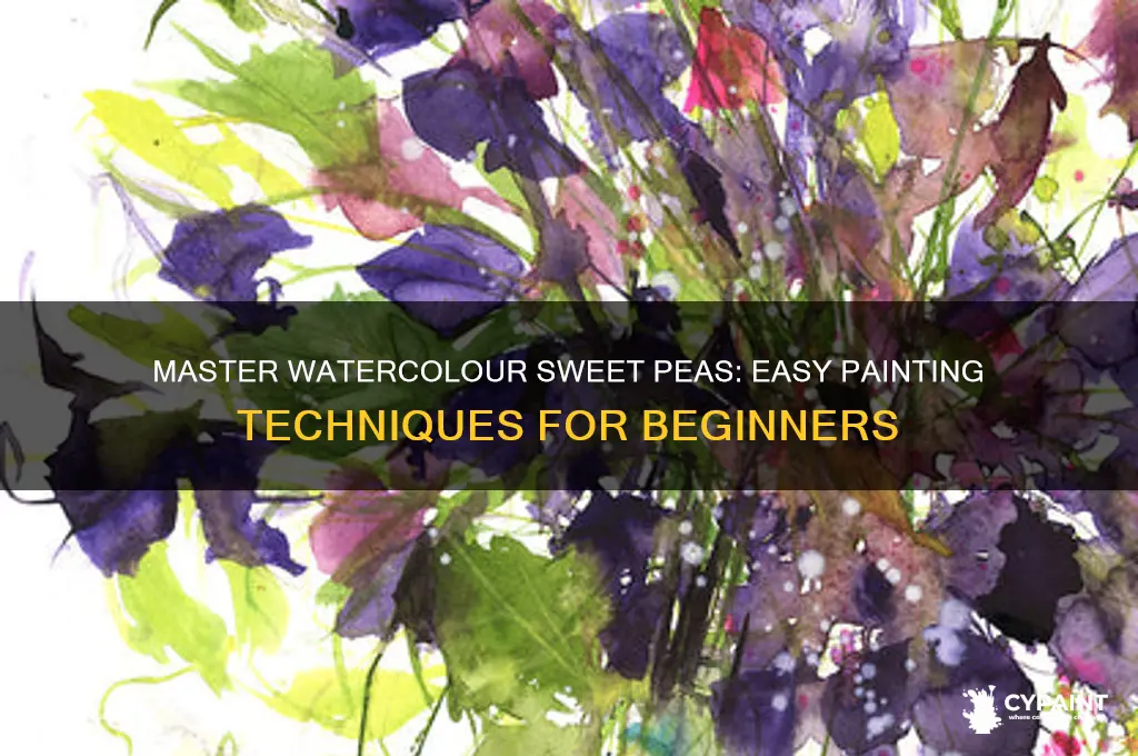 Master Watercolour Sweet Peas: Easy Painting Techniques For Beginners ...