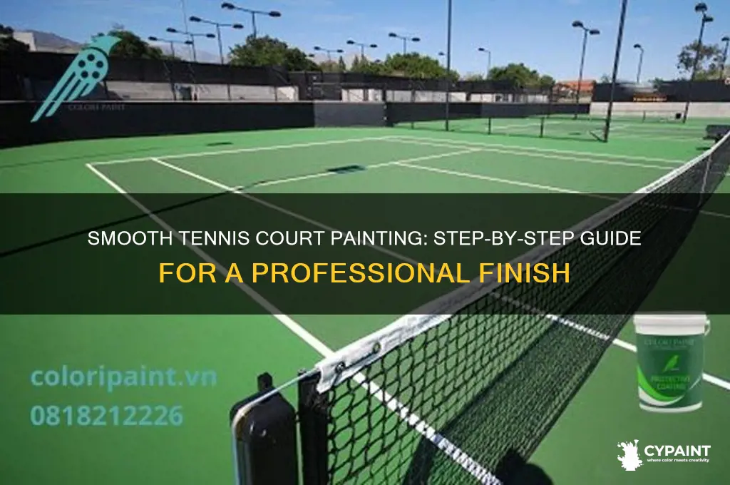 Smooth Tennis Court Painting: Step-By-Step Guide For A Professional ...