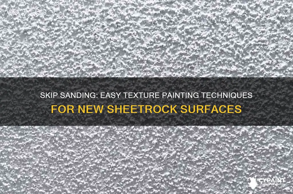 Skip Sanding: Easy Texture Painting Techniques For New Sheetrock ...