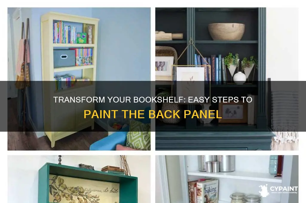 Transform Your Bookshelf: Easy Steps To Paint The Back Panel | CyPaint