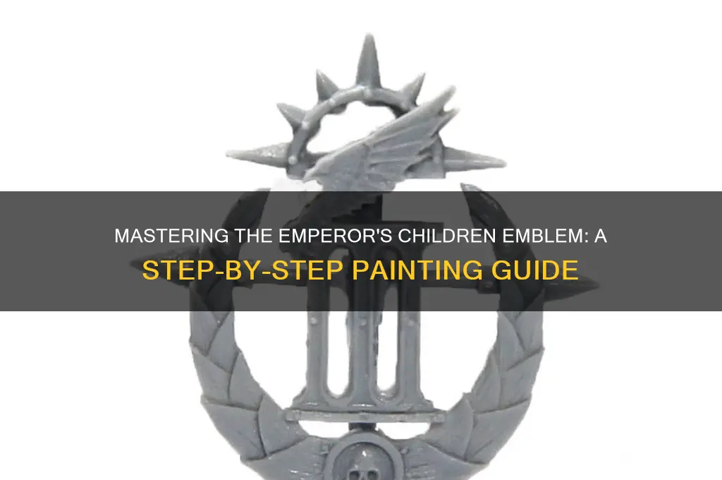 Mastering The Emperor's Children Emblem: A Step-By-Step Painting Guide ...