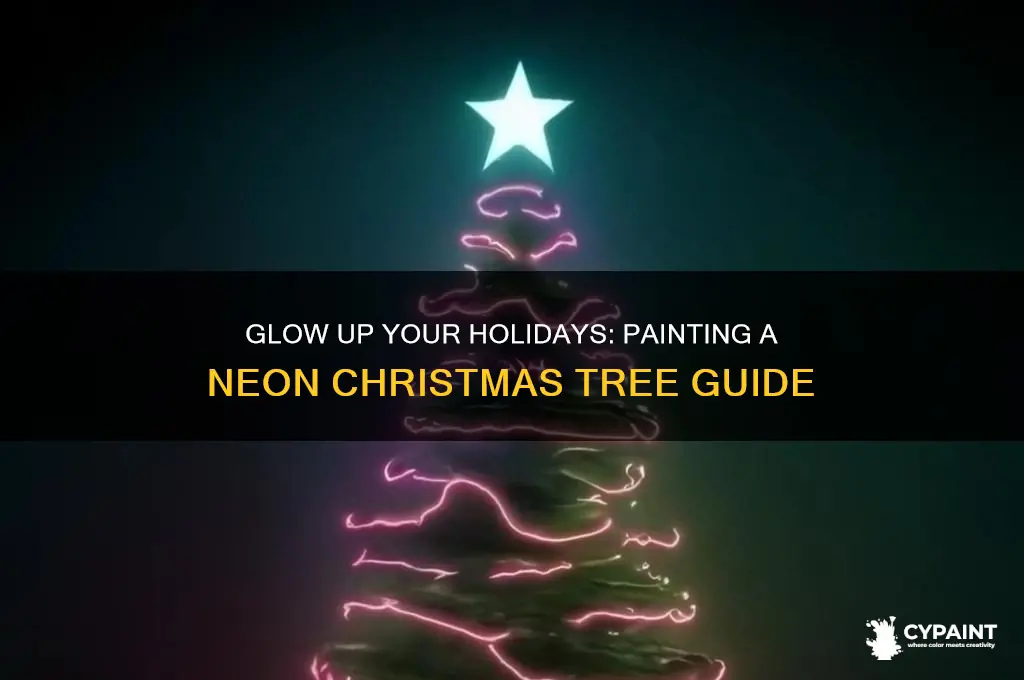 Glow Up Your Holidays: Painting A Neon Christmas Tree Guide | CyPaint