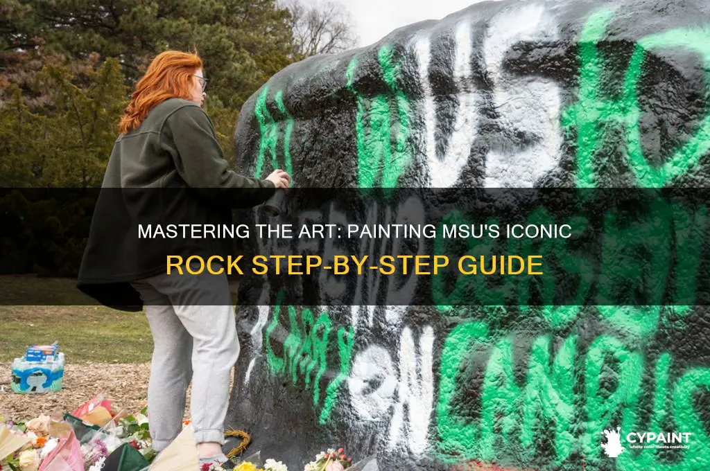 Mastering The Art: Painting Msu's Iconic Rock Step-By-Step Guide | CyPaint