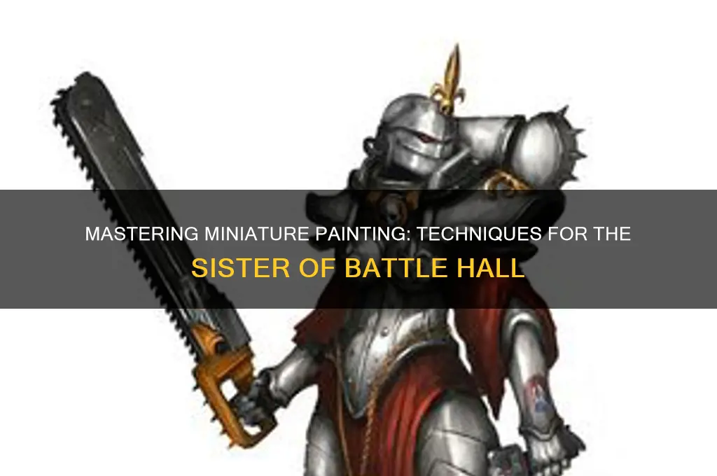 Mastering Miniature Painting: Techniques For The Sister Of Battle Hall ...