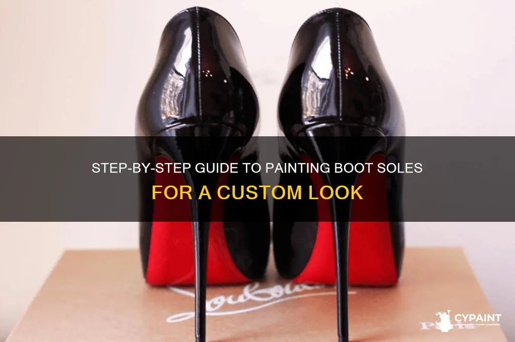 Step-By-Step Guide To Painting Boot Soles For A Custom Look | CyPaint
