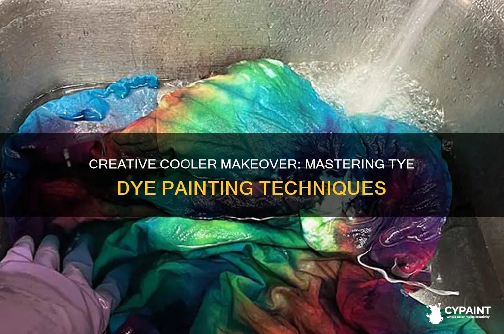 Creative Cooler Makeover: Mastering Tye Dye Painting Techniques | CyPaint