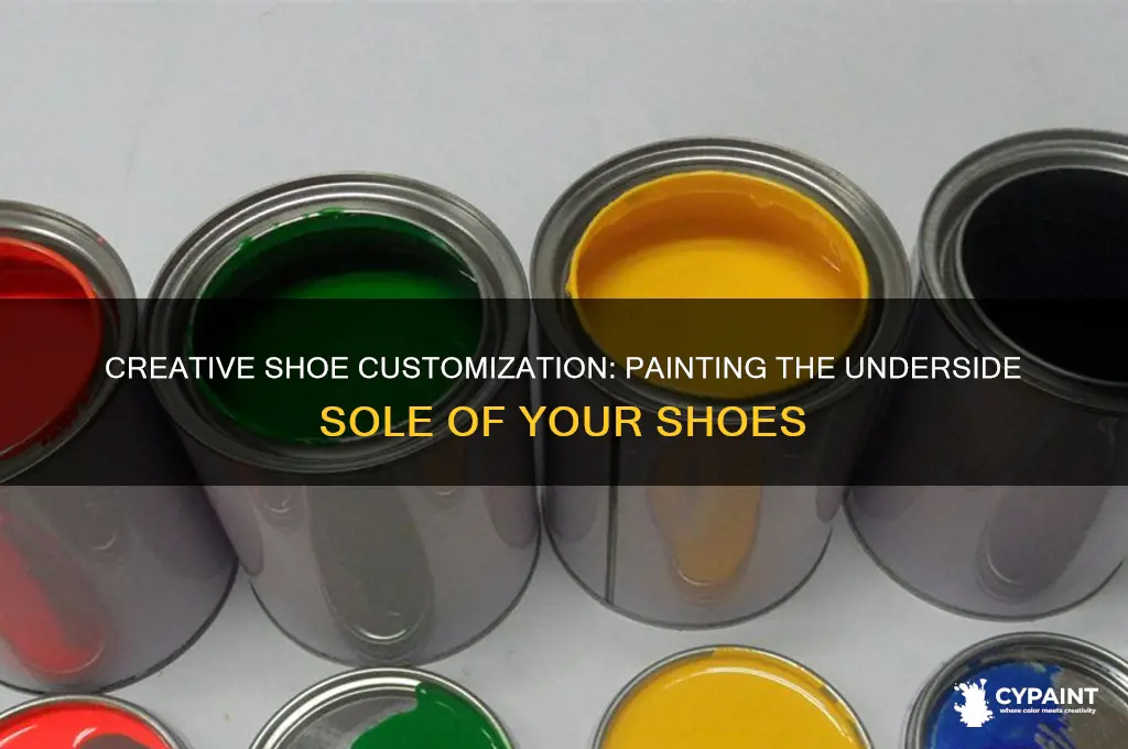 Creative Shoe Customization: Painting The Underside Sole Of Your Shoes ...