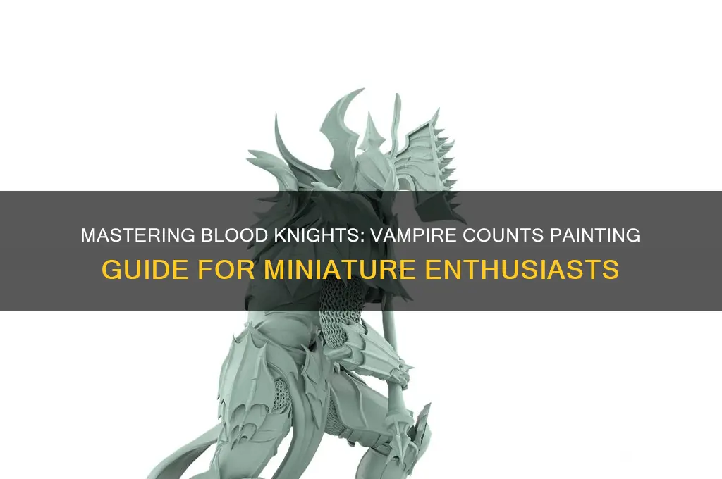 Mastering Blood Knights: Vampire Counts Painting Guide For Miniature ...
