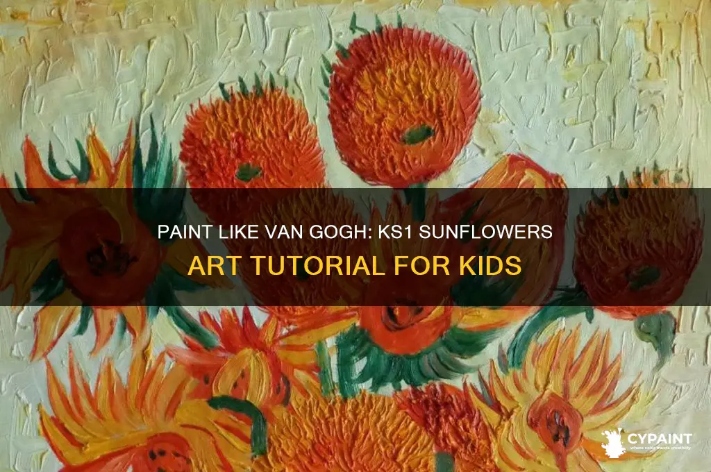 Paint Like Van Gogh: Ks1 Sunflowers Art Tutorial For Kids | CyPaint