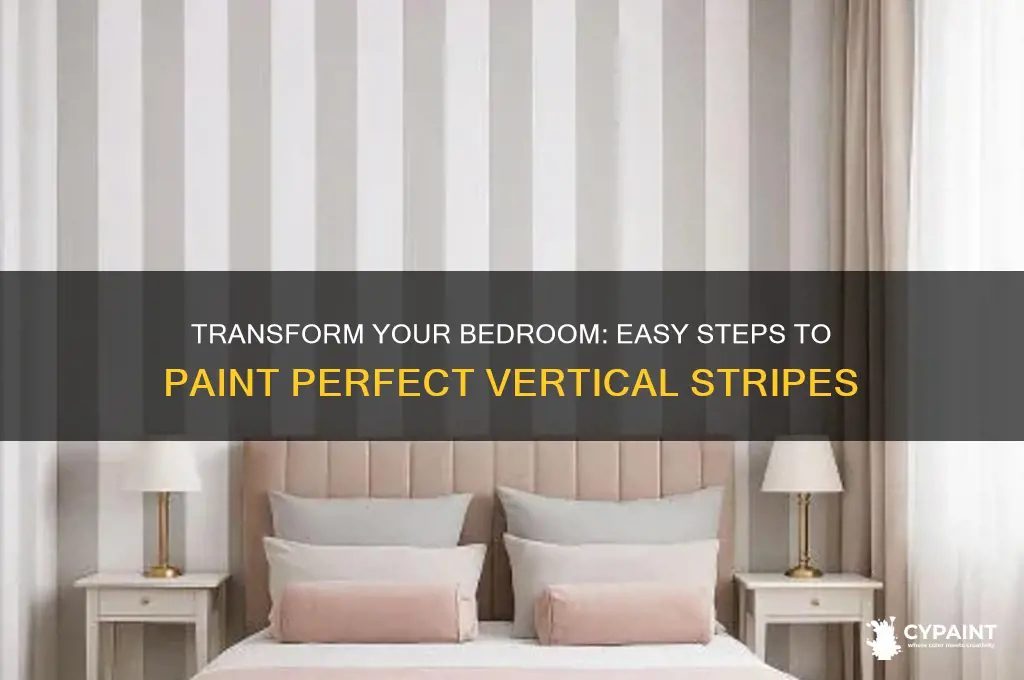 Transform Your Bedroom: Easy Steps To Paint Perfect Vertical Stripes ...