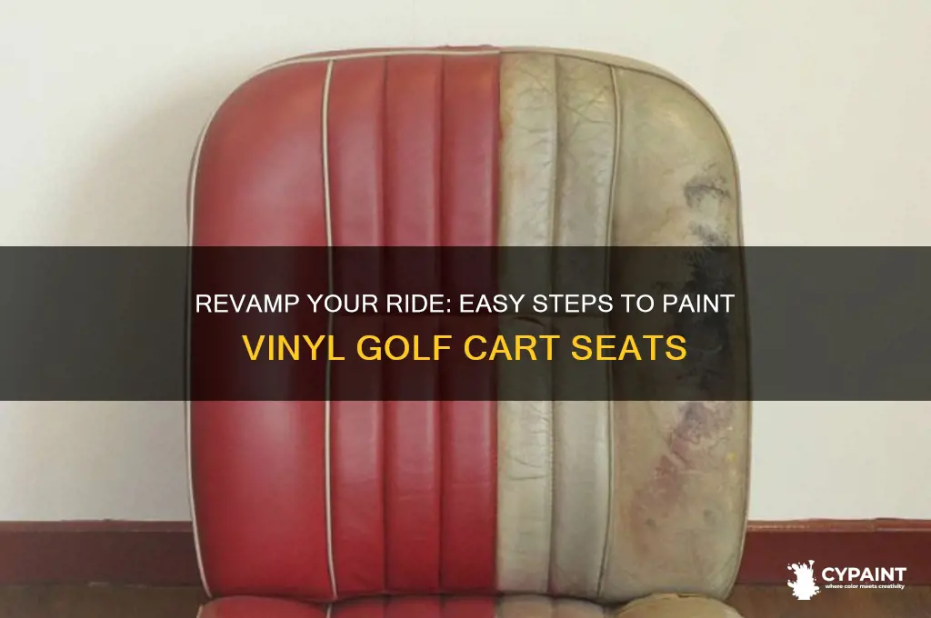 Revamp Your Ride: Easy Steps To Paint Vinyl Golf Cart Seats | CyPaint