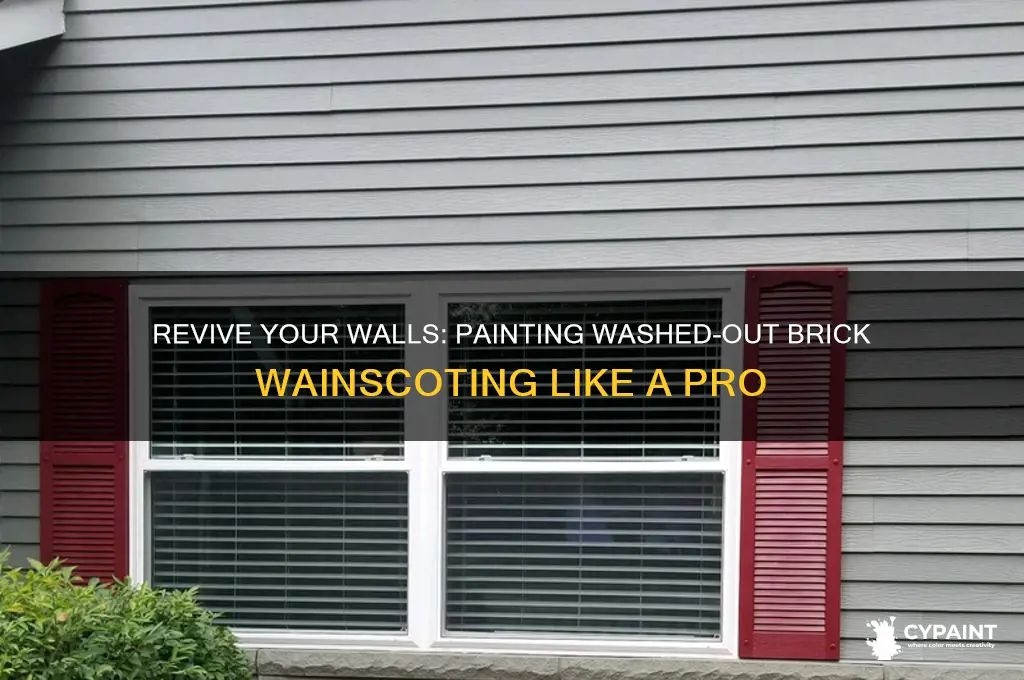 Revive Your Walls: Painting Washed-Out Brick Wainscoting Like A Pro ...