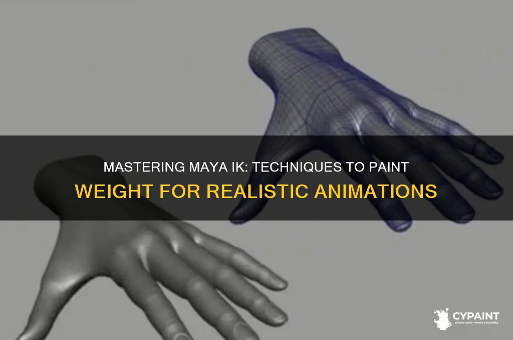 Mastering Maya Ik: Techniques To Paint Weight For Realistic Animations ...