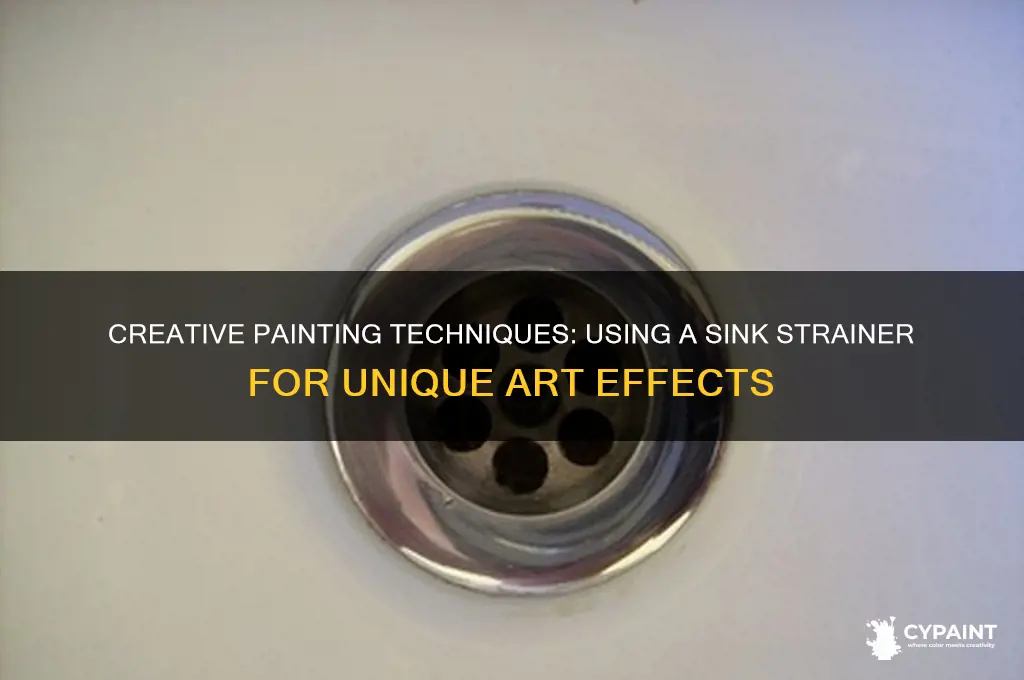 Creative Painting Techniques: Using A Sink Strainer For Unique Art ...