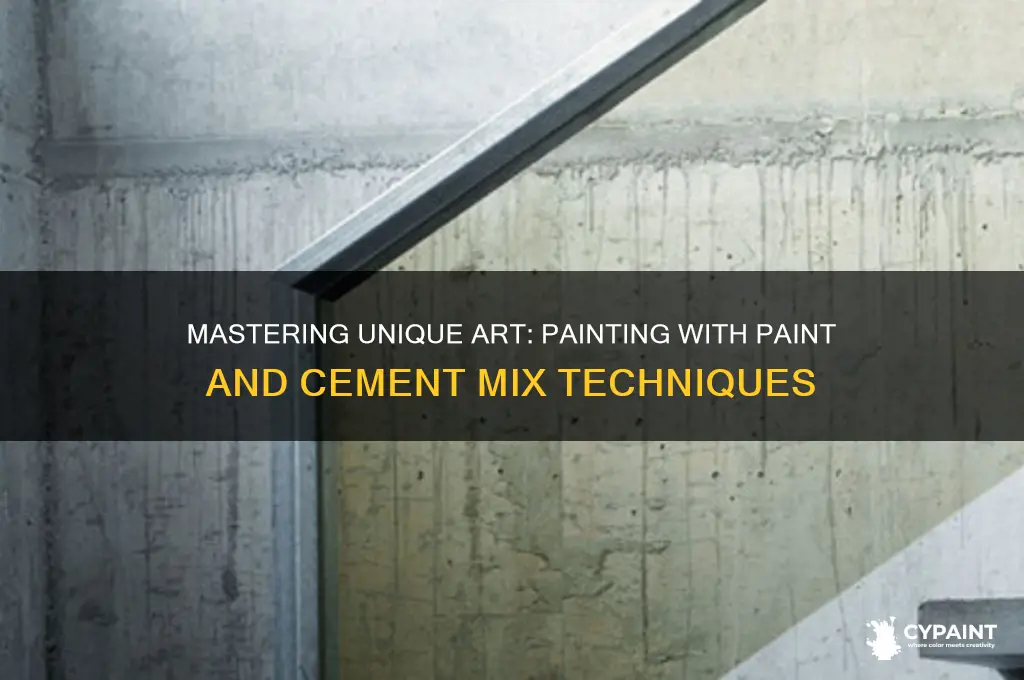 Mastering Unique Art: Painting With Paint And Cement Mix Techniques ...