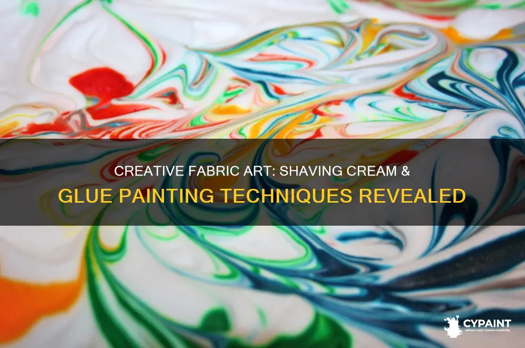 Creative Fabric Art: Shaving Cream & Glue Painting Techniques Revealed ...
