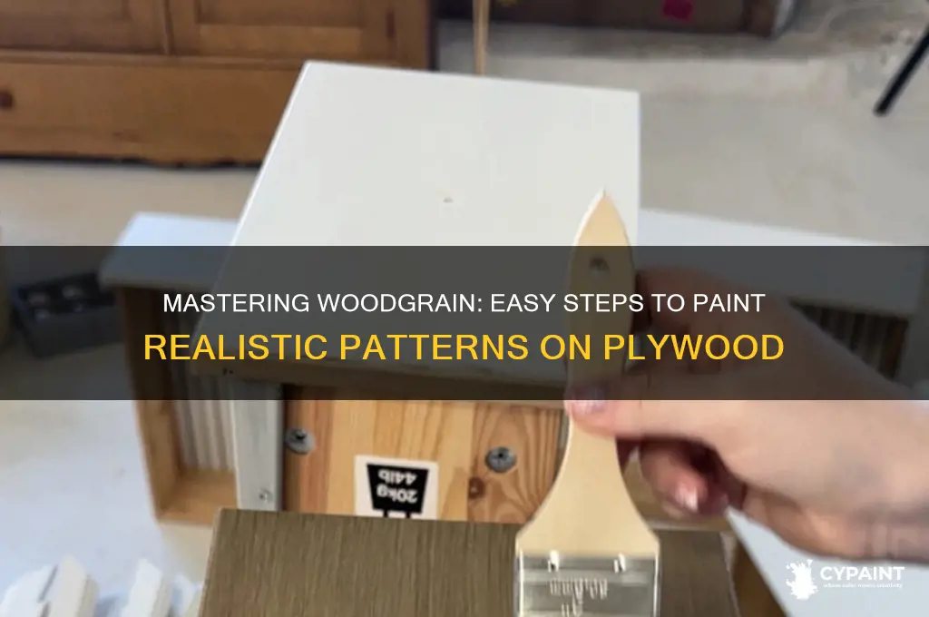 Mastering Woodgrain: Easy Steps To Paint Realistic Patterns On Plywood ...