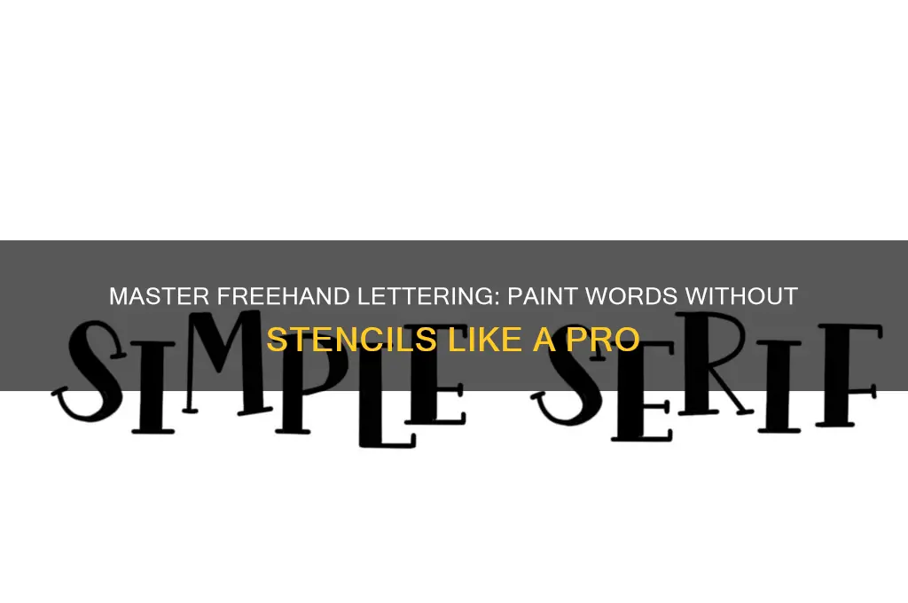 Master Freehand Lettering: Paint Words Without Stencils Like A Pro ...