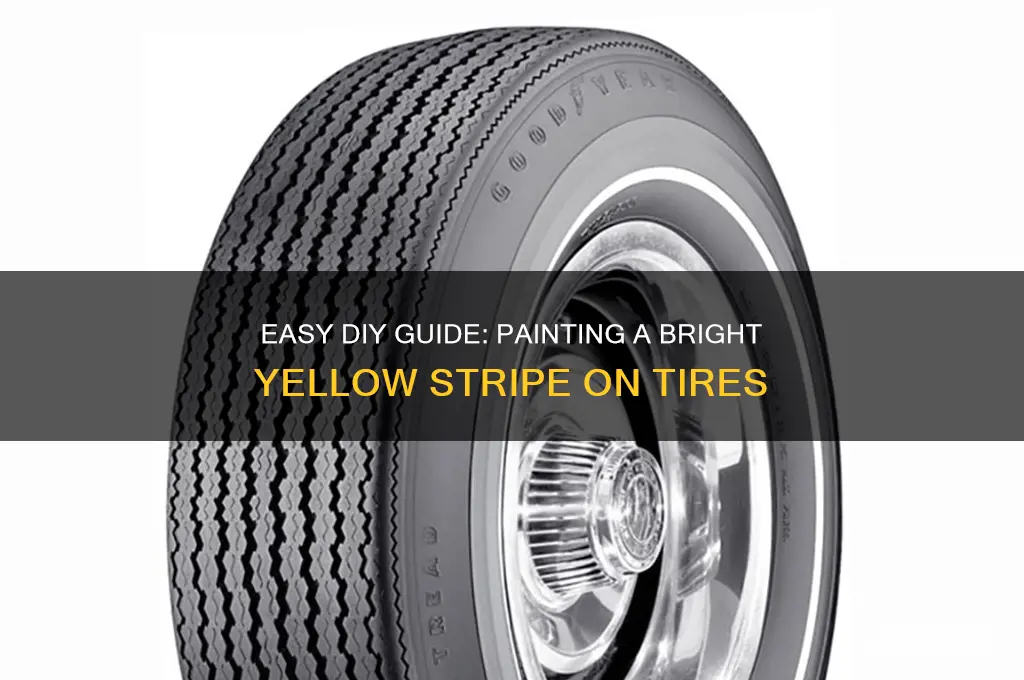 Easy Diy Guide: Painting A Bright Yellow Stripe On Tires | CyPaint
