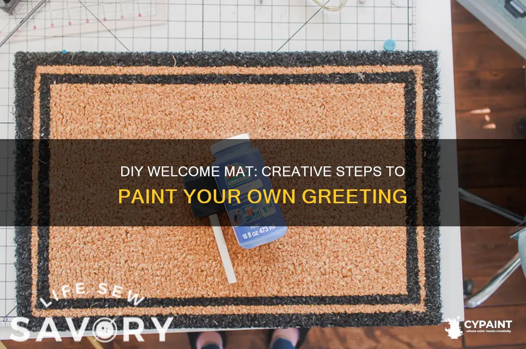 Diy Welcome Mat: Creative Steps To Paint Your Own Greeting | CyPaint