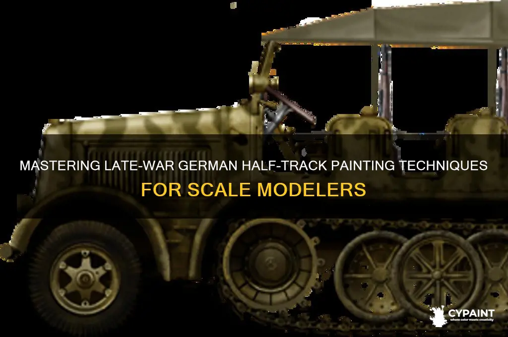Mastering Late-War German Half-Track Painting Techniques For Scale ...