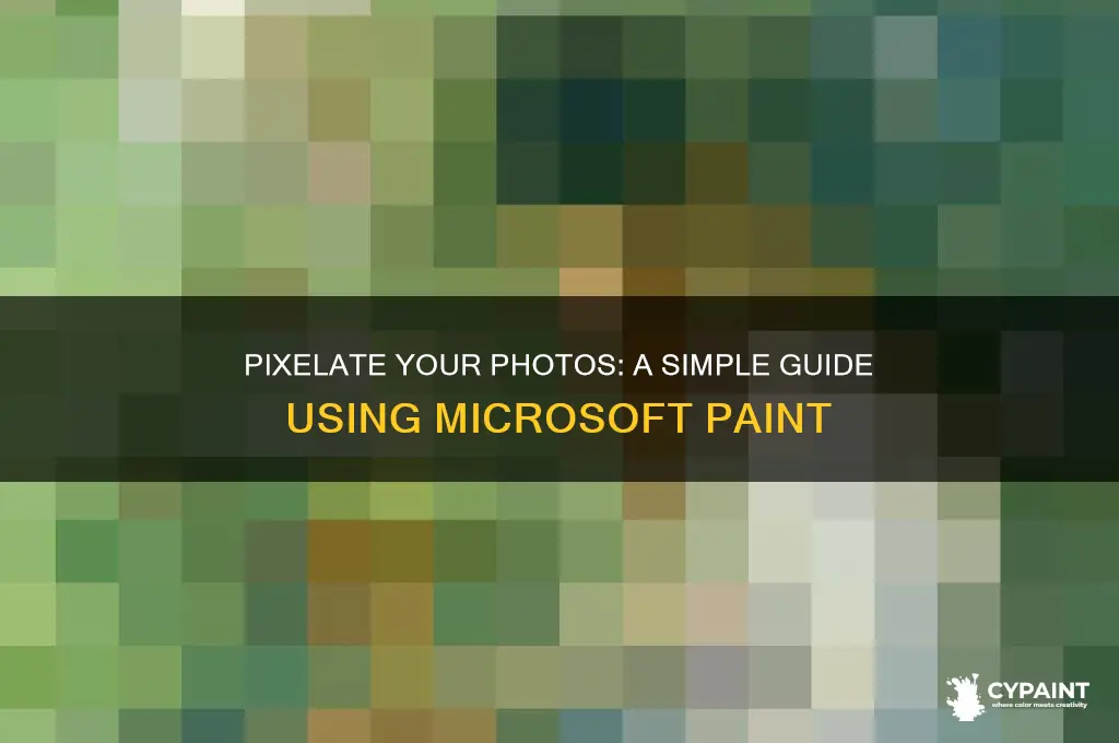 Pixelate Your Photos: A Simple Guide Using Microsoft Paint | CyPaint