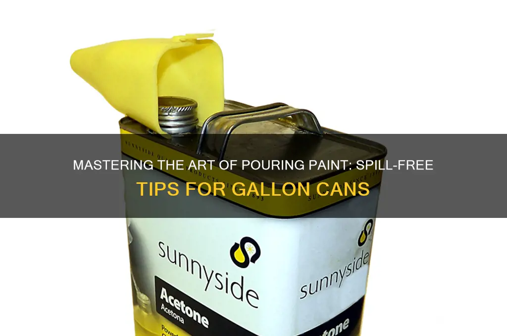 Mastering The Art Of Pouring Paint: Spill-Free Tips For Gallon Cans ...