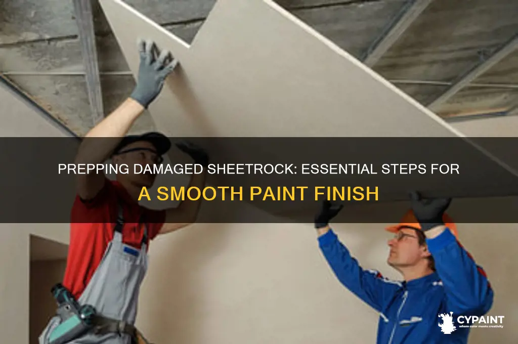 Prepping Damaged Sheetrock: Essential Steps For A Smooth Paint Finish ...