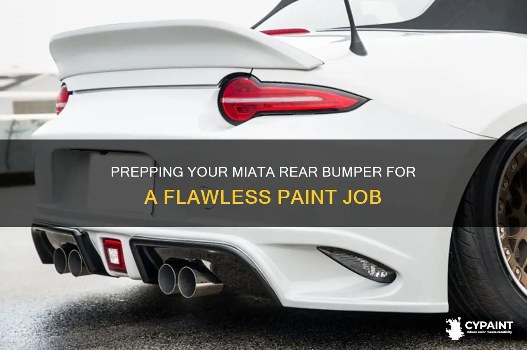 Prepping Your Miata Rear Bumper For A Flawless Paint Job | CyPaint