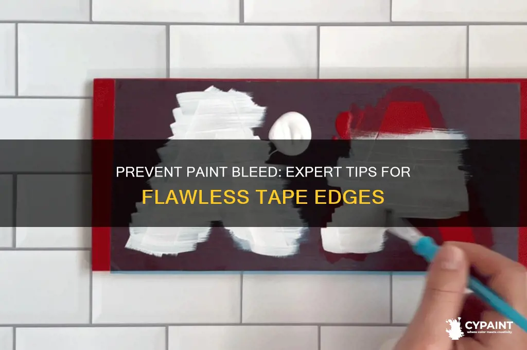 Prevent Paint Bleed: Expert Tips For Flawless Tape Edges | CyPaint